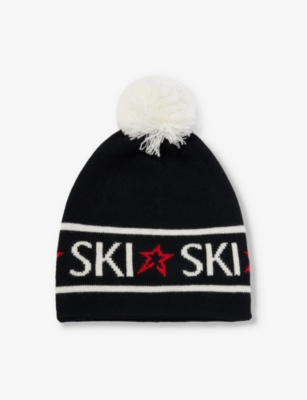 PERFECT MOMENT - Ski bobble-embellished wool beanie hat | Selfridges.com