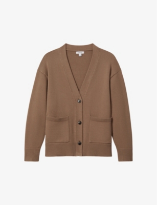 REISS - Harper patch-pocket knitted cardigan | Selfridges.com