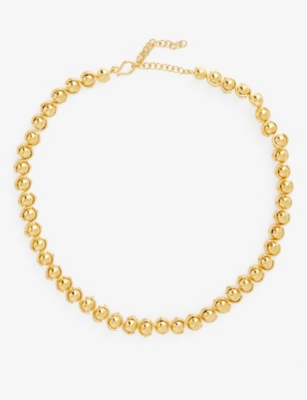 MOYA - Victoria 18ct yellow gold-plated brass necklace | Selfridges.com