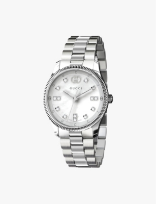 GUCCI - YA1265064 G-Timeless Slim stainless-steel automatic watch ...