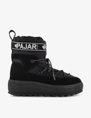 PAJAR - Galaxy logo-embellished faux-leather and shell snowshoes ...