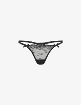 AGENT PROVOCATEUR - Isedora low-rise mesh thong | Selfridges.com