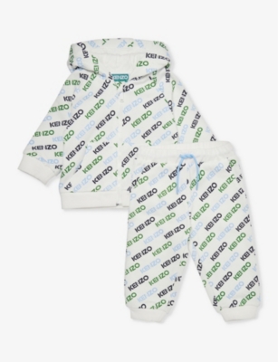 KENZO - Logo-print cotton-jersey tracksuit set 9 months-3 years ...