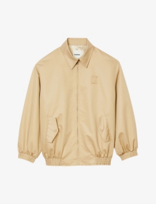 SANDRO - Logo-patch cotton-blend jacket | Selfridges.com