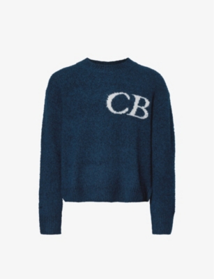 COLE BUXTON - CB logo-knit relaxed-fit wool-blend jumper | Selfridges.com