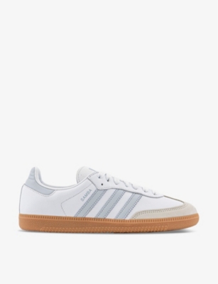 ADIDAS - Samba OG logo-print leather low-top trainers | Selfridges.com
