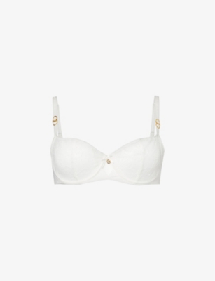 CHANTELLE - Orchids floral-embroidered stretch-woven bra | Selfridges.com