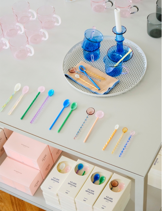 HAY - Tinted round-handle borosilicate-glass mugs set of two ...