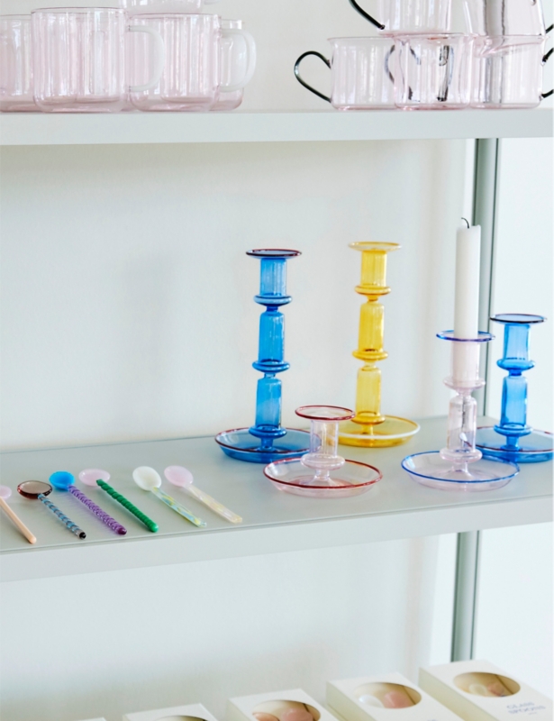 HAY - Tinted round-handle borosilicate-glass mugs set of two ...