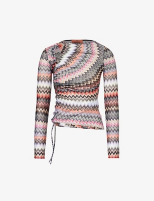 MISSONI - Chevron-pattern slim-fit knitted top | Selfridges.com
