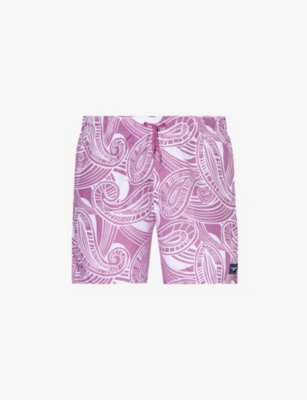 SPEEDO - Graphic-pattern mid-rise swim shorts | Selfridges.com