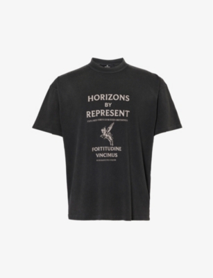 REPRESENT - Horizons graphic-print cotton-jersey T-shirt | Selfridges.com
