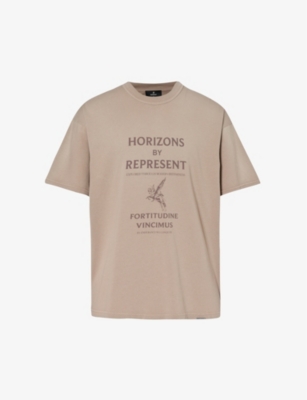 REPRESENT - Horizons graphic-print cotton-jersey T-shirt | Selfridges.com