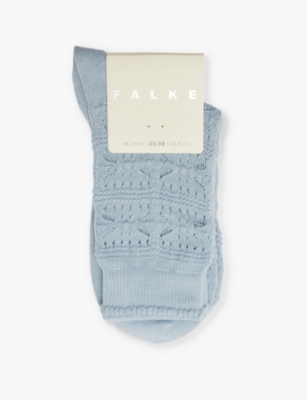 FALKE - Granny square branded-sole knitted socks | Selfridges.com