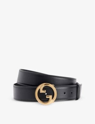 GUCCI - Blondie interlocking GG-logo leather and metal | Selfridges.com