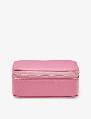 ASPINAL OF LONDON - Travel medium pebble leather jewellery case ...