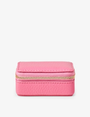 ASPINAL OF LONDON - Logo-embossed small leather travel jewellery case ...