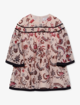 REISS - Talitha floral-print woven dress 4-13 years | Selfridges.com