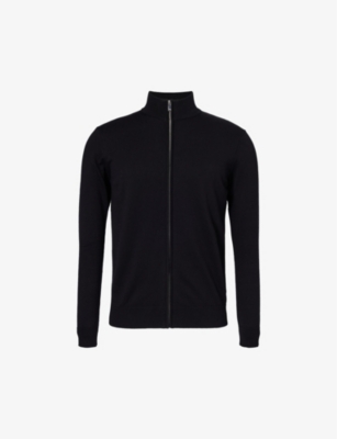 ARNE - Funnel-neck regular-fit cotton-knit jacket | Selfridges.com