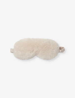 THE WHITE COMPANY - Elasticated faux-shearling eye mask | Selfridges.com