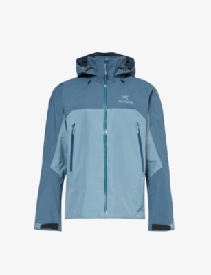 ARCTERYX - Beta brand-print relaxed-fit shell hooded jacket ...