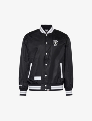 AAPE - Varsity brand-embroidered regular-fit shell jacket | Selfridges.com