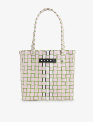 MARNI - Box woven top handle bag | Selfridges.com