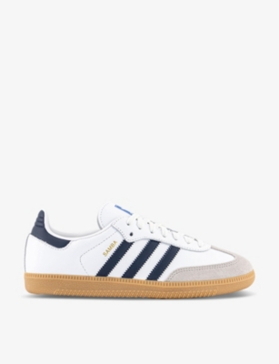 ADIDAS - Samba OG logo-print leather low-top trainers | Selfridges.com