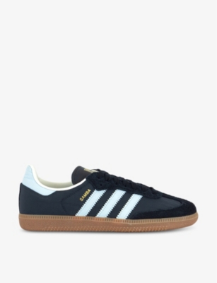 ADIDAS - Samba OG logo-embellished leather low-top trainers ...