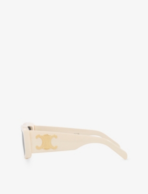 CELINE - CL40238U oval-frame acetate sunglasses | Selfridges.com