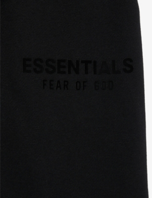 FEAR OF GOD ESSENTIALS - Crewneck rubberised-branding cotton-blend ...