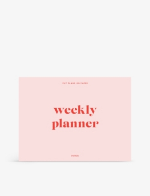 PAPIER - Joy Weekly paper desk planner 24.1cm x 17.7cm | Selfridges.com