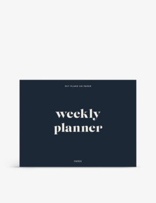 PAPIER - Joy Weekly paper desk planner 24.1cm x 17.7cm | Selfridges.com
