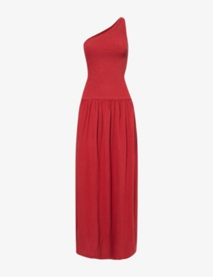 4TH & RECKLESS - Steffi asymmetric-neck woven maxi dress | Selfridges.com