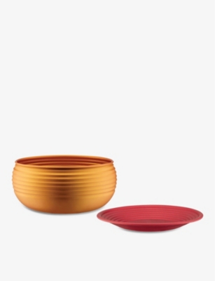 ALESSI - Ondine aluminium container and tray set | Selfridges.com