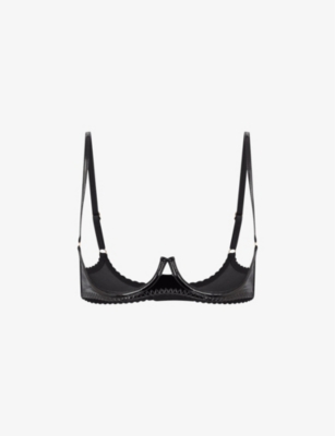 AGENT PROVOCATEUR - Ozella Open stretch-woven bra | Selfridges.com