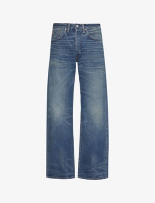RRL - Straight-leg mid-rise regular-fit jeans | Selfridges.com