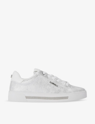 CARVELA - Logo-badge faux-leather low-top trainers | Selfridges.com