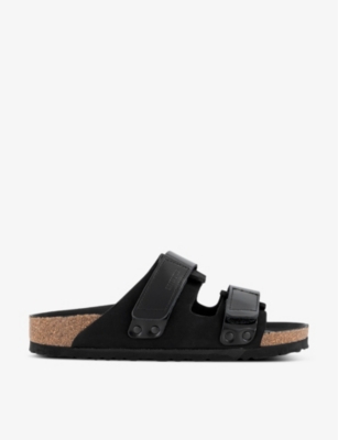 BIRKENSTOCK - Uji double-strap nubuck and suede sandals | Selfridges.com
