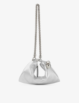JIMMY CHOO - Callie mini leather clutch bag | Selfridges.com