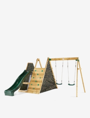 PLUM - Climbing Pyramid wooden outdoor playset 390cm | Selfridges.com
