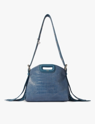 MAJE - Miss M logo-embossed leather shoulder bag | Selfridges.com