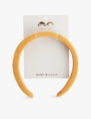 MIMI & LULA - Mustard cord alice headband | Selfridges.com