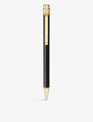 CARTIER - Santos de Cartier small lacquered and gold-tone metal ...