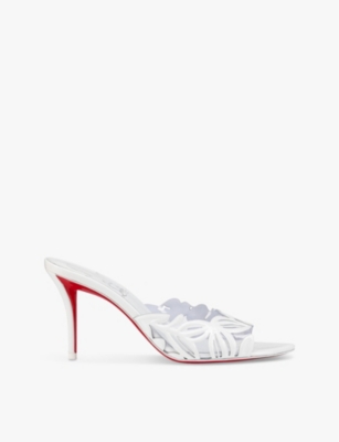 CHRISTIAN LOUBOUTIN - Apostropha Petunia 80 PVC mules | Selfridges.com