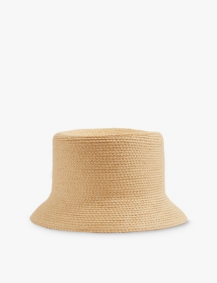 REISS - Rachel straw paper bucket hat | Selfridges.com