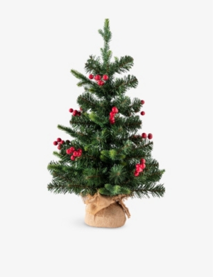 SELFRIDGES EDIT - Bosk unlit mini berries and faux-pine Christmas tree ...