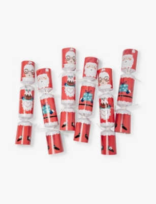 SELFRIDGES EDIT - Santa racing game set of 6 Christmas crackers 31cm ...