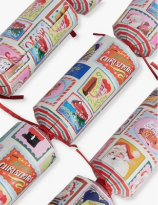 SELFRIDGES EDIT - London paper Christmas crackers pack of six ...