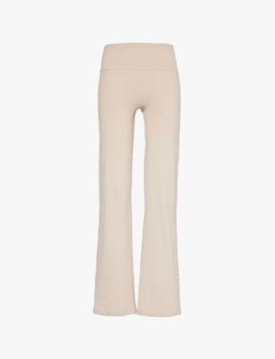 THE COUTURE CLUB - Emblem Soft Touch Yoga straight-leg mid-rise stretch ...